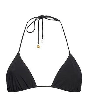 Tory Burch Plain Colour Bikini Tops - Black