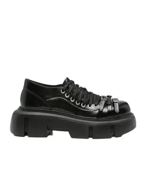 Simone Rocha Polished Leather Platform Boots