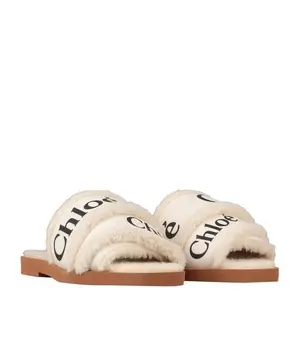 Chloé Teddy Fleece Slippers