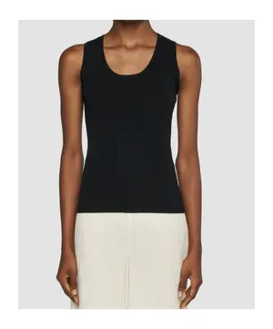 JOSEPH Keyhole Ribbed Knit Top