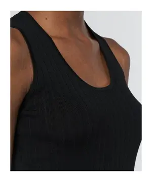 JOSEPH Keyhole Ribbed Knit Top