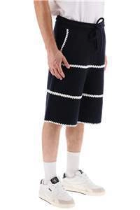 Palm Angels Logo Embroidered Drawstring Shorts