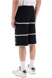 Palm Angels Logo Embroidered Drawstring Shorts