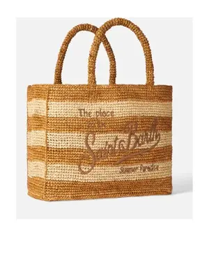 MC2 SAINT BARTH Woven Top Handle Bag - Brown