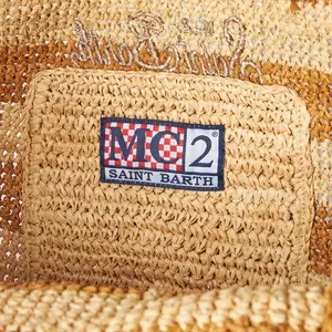 MC2 SAINT BARTH Woven Top Handle Bag - Brown