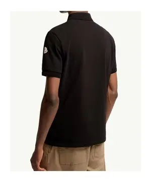 Moncler Tricolor-trimmed Cotton Polo Shirt