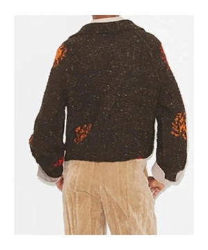 Tory Burch Embroidered Collar Sweater