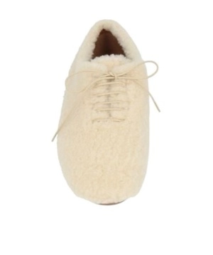 Chloé Strap Round-toe Leather Shoes - Nude