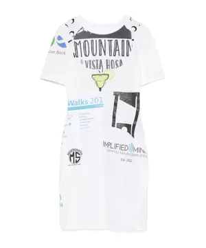 MARINE SERRE Graphic T-shirt Mini Dress