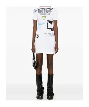 MARINE SERRE Graphic T-shirt Mini Dress