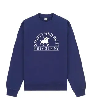 SPORTY  RICH Sporty & Rich Cotton Sweatshirt