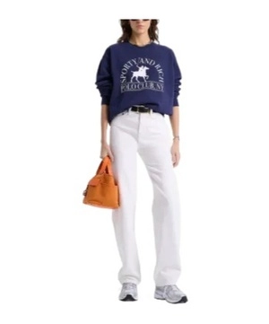 SPORTY  RICH Sporty & Rich Cotton Sweatshirt