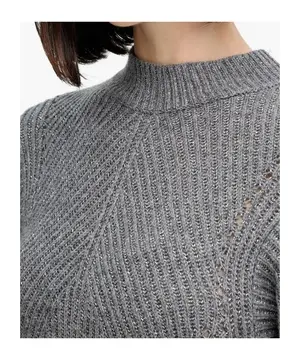 TWINSET Long-sleeved Ribbed Knit Dress With Turtleneck
