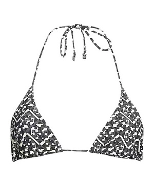 Tory Burch Logo-print Triangle Bikini Top