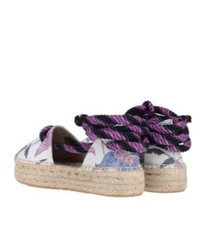 Isabel Marant Étoile Floral Print Canvas Ankle Strap Wedge Espadrilles