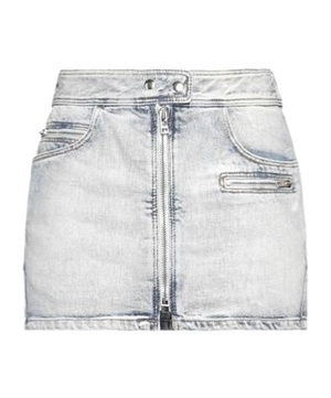 Isabel Marant Étoile Light Wash Denim Pencil Skirt - White