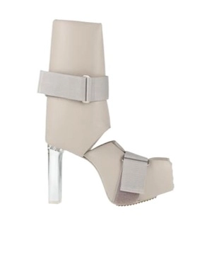 Rick Owens Simple Platform Leather Boots - Nude