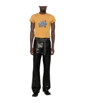 Martine Rose Shrunken Graphic-print T-shirt