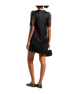 GANNI Mini Dress With Appliqués And Bow Detail