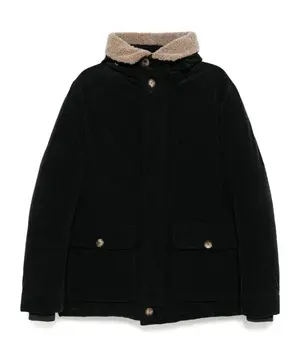 Brunello Cucinelli Corduroy Hooded Coat