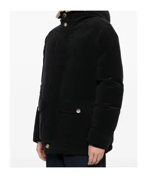 Brunello Cucinelli Corduroy Hooded Coat