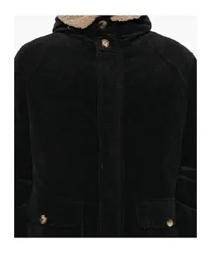 Brunello Cucinelli Corduroy Hooded Coat