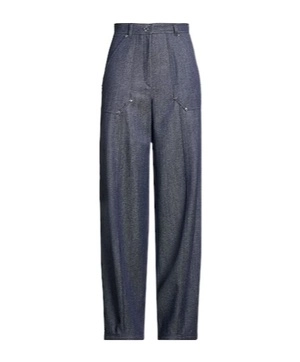 Max Mara Denim Effect Wool Trousers
