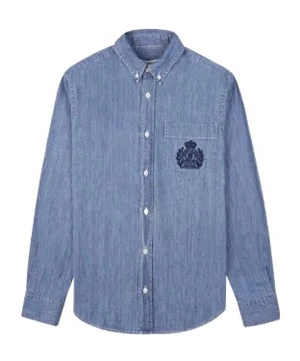 SPORTY  RICH Sporty & Rich Embroidered Pocket Shirt