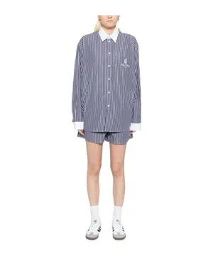 SPORTY  RICH Vendome Striped Shorts
