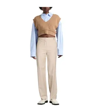 Max Mara Pinstriped Cool Wool Trousers