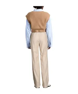 Max Mara Pinstriped Cool Wool Trousers