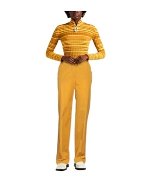 Max Mara Solid-colored Straight-leg Pants
