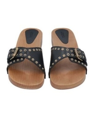 Isabel Marant Étoile Leather Slide Sandals