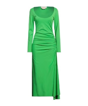 Marni Solid Color Long-sleeve Dress - Green