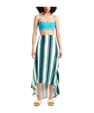 Chloé Vertical Stripe Midi Skirt