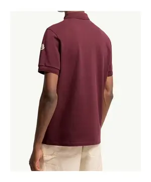 Moncler Tricolor-trimmed Cotton Polo Shirt