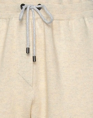 Brunello Cucinelli Two-tone Knitted Jogger Pants