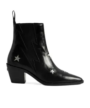 Zadig&Voltaire 60mm Tyler Stars Leather Boots