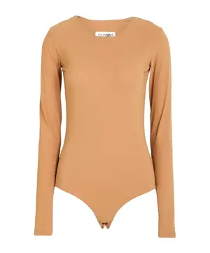 MAISON MARGIELA Crew Neck Solid Color Knit Sweater - Pink