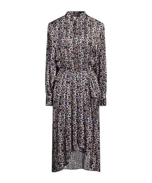 Isabel Marant Étoile Satin Jacquard Floral Print Midi Dress