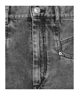 Isabel Marant Étoile Solid Color High Waist Straight Leg Jeans