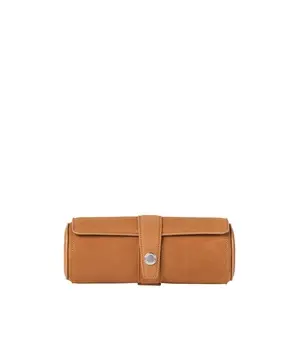 Brunello Cucinelli Leather Watch Case With Removable Cylinder - Brown