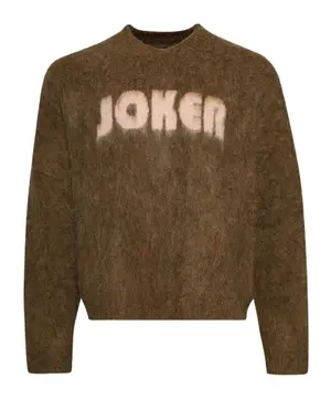 Martine Rose Letter-detail Sweater - Brown