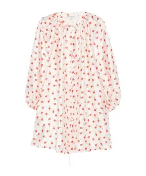 Stine Goya Floral Tie Detail Mini Dress - Ditzy Petunia