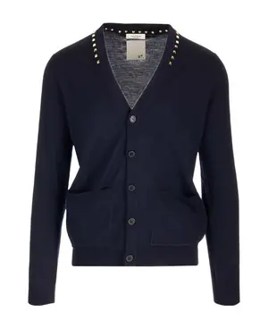 Valentino Garavani Rockstud Knit Cardigan - Black