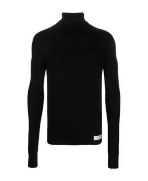 Balmain Turtleneck Knitted Jumper - Black