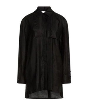 Max Mara Plain Colour Shirts - Black