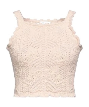Saint Laurent Cropped Openwork Crochet Camisole