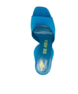 Attico Luz 100mm Satin Mules - Blue
