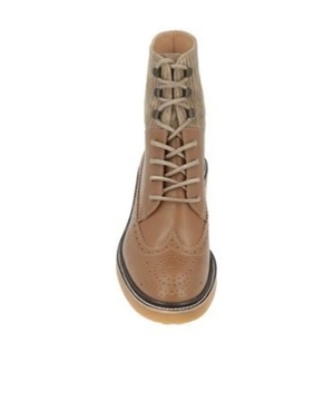 Chloé Color-block Lace-up Ankle Boots